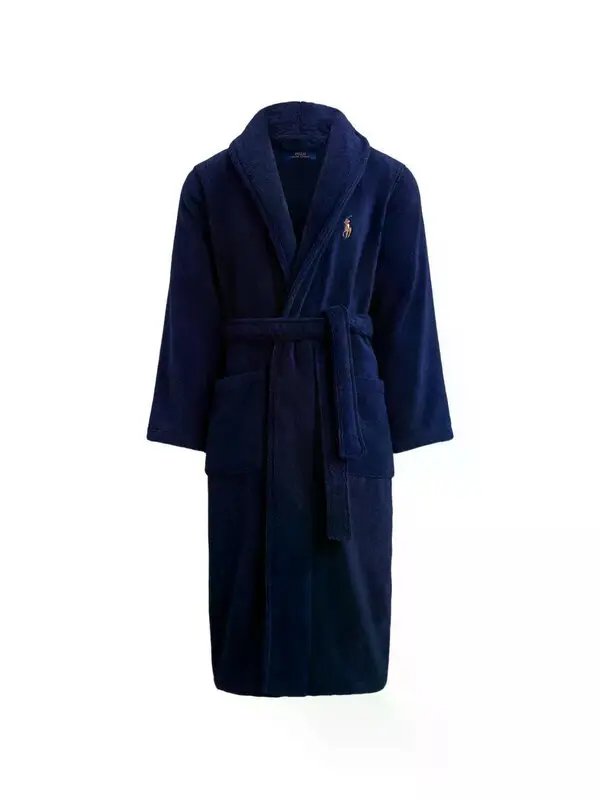 Polo Ralph Lauren Logo-embroidered Robe - Blue