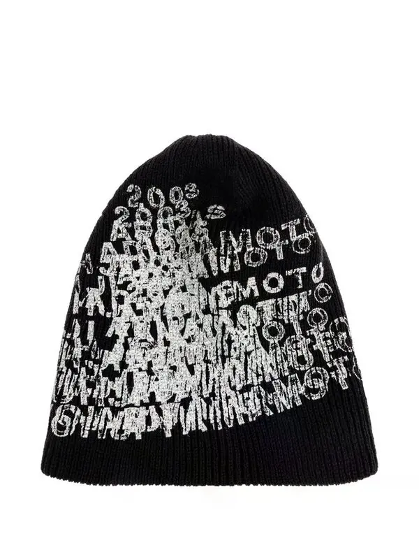 Y3 Graphic Beanie - Black