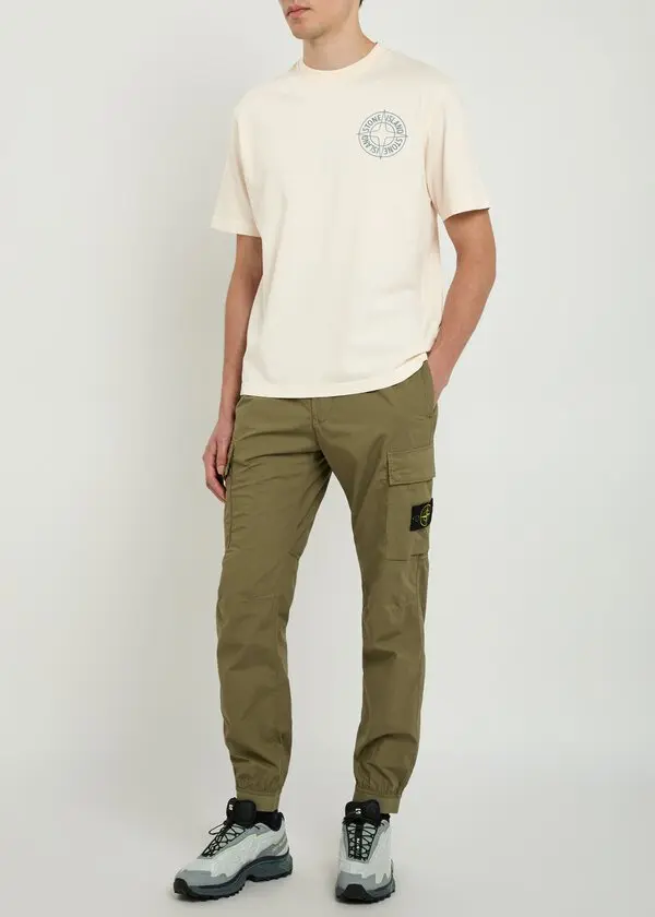 Stone Island Logo-print Cotton T-shirt