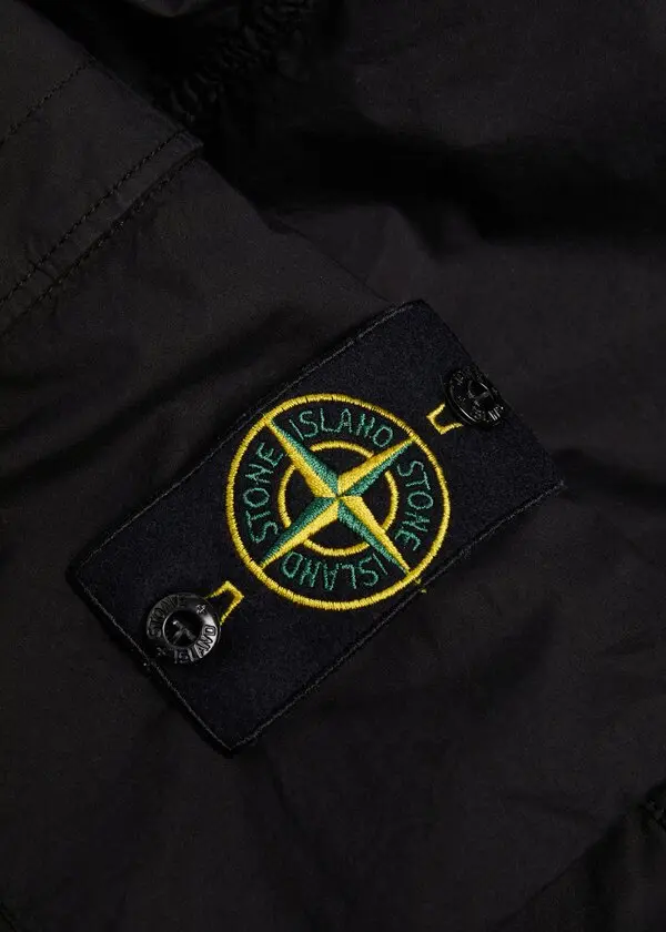 Stone Island Stretch-cotton Cargo Trousers - Black