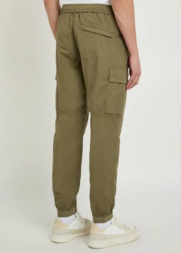 Stone Island Stretch-cotton Cargo Trousers - Green