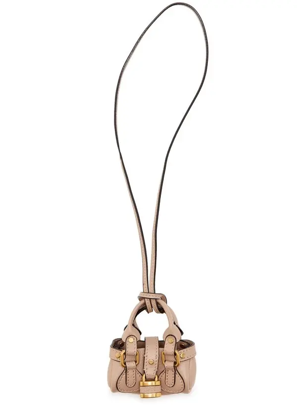 Chloé Paddington Leather Bag Charm - Pink