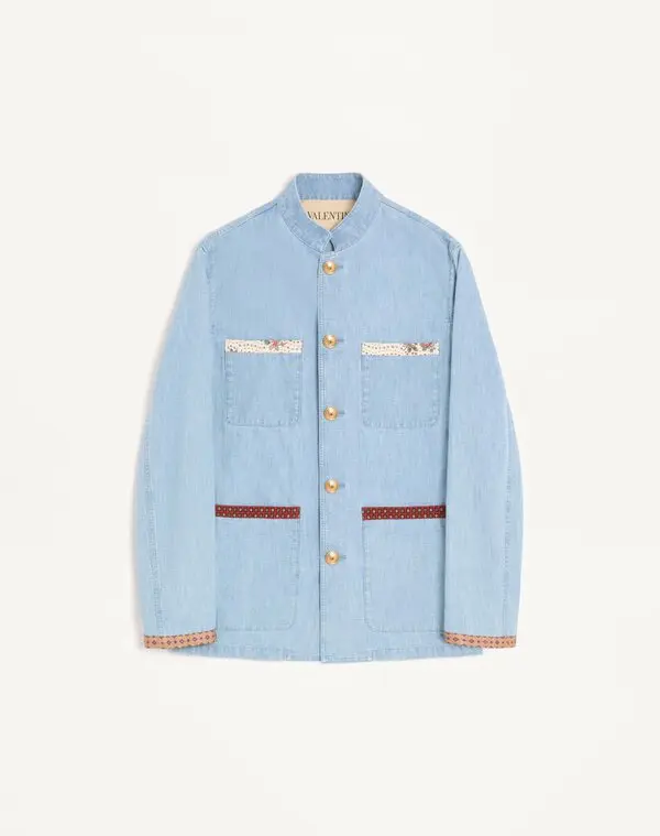 Valentino Garavani Printed Safari Jacket - Denim