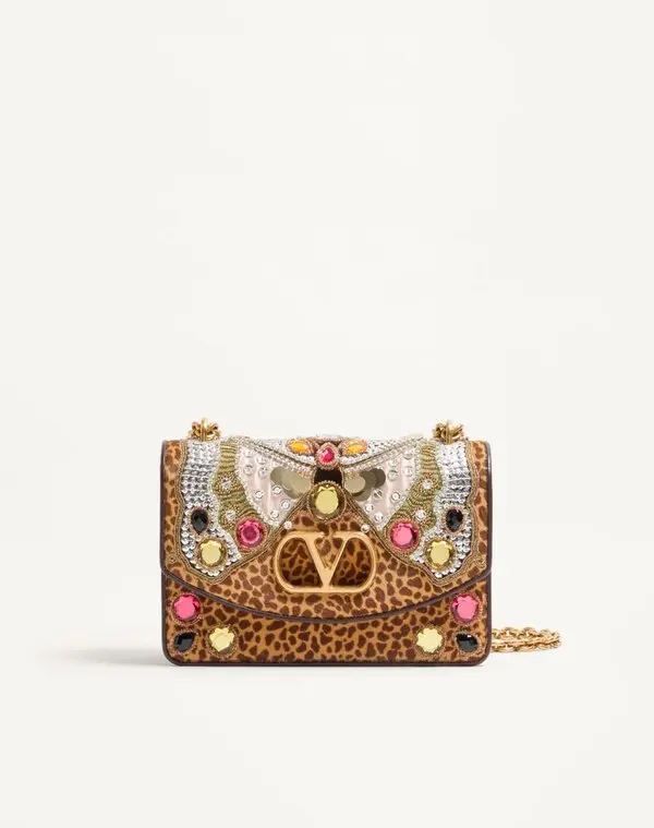 Valentino Garavani Vain Embroidered Shoulder Bag - Multicolour