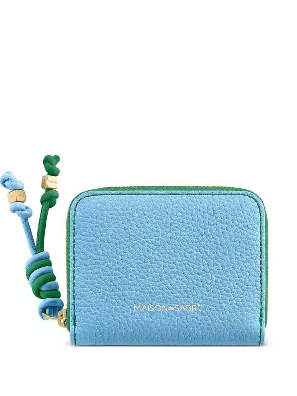 MAISON DE SABRE Small Leather Zip-fastening Wallet - Blue