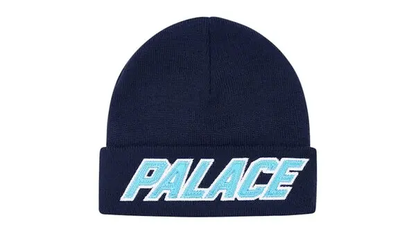PALACE Athlique Team Beanie - Navy Blue