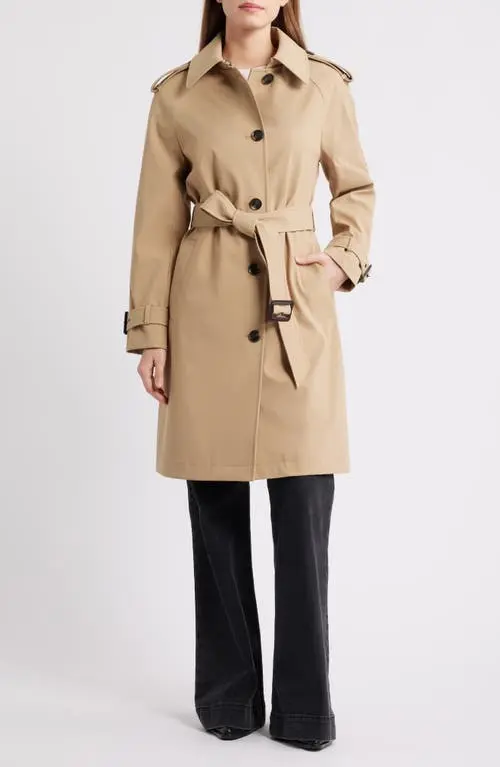 Bcbgmaxazria Belted Trench Coat - Camel