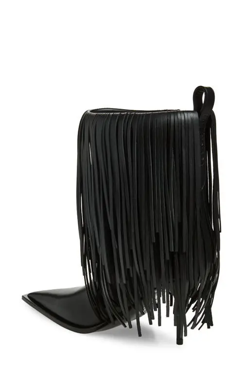 Balenciaga Avenue Fringe Pointed Toe Boots