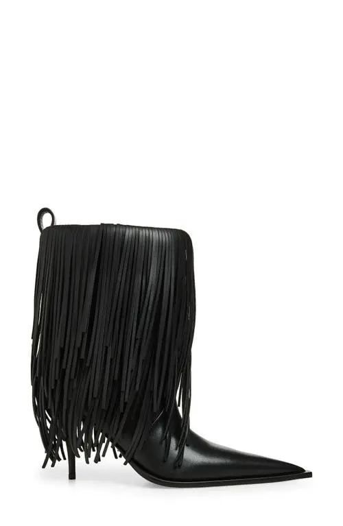 Balenciaga Avenue Fringe Pointed Toe Boots