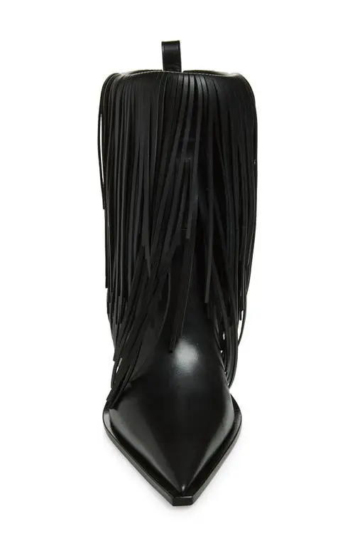 Balenciaga Avenue Fringe Pointed Toe Boots