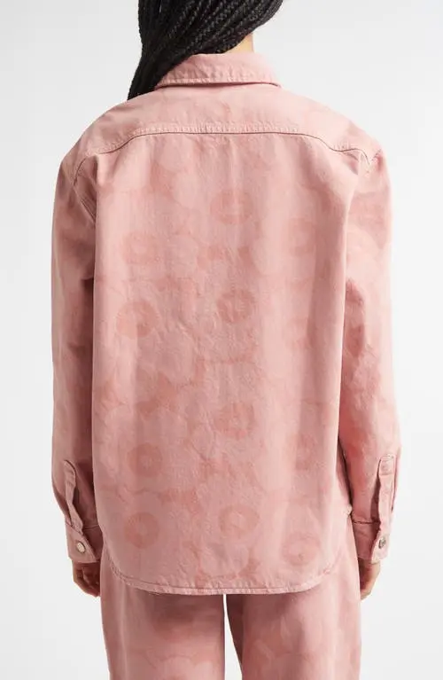 Marimekko Maridenim Vaihe Unikko Denim Shirt Jacket