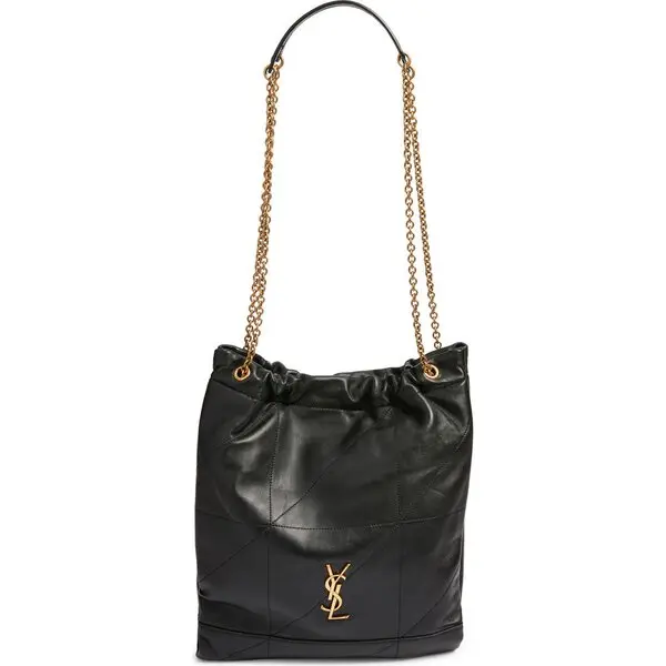 Saint Laurent Jamie 4.3 Patchwork Leather Shoulder Bag - Nero
