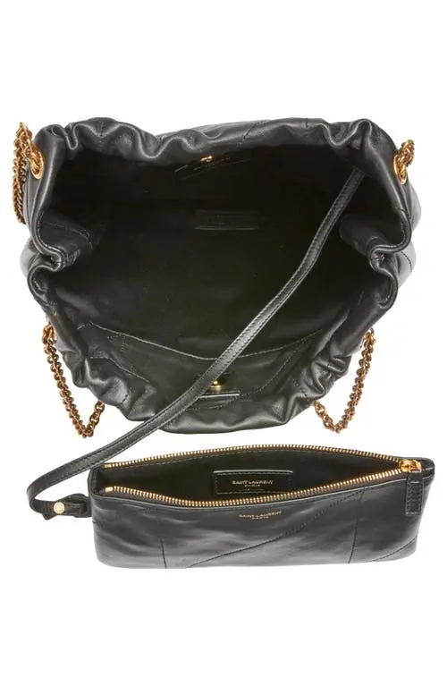 Saint Laurent Jamie 4.3 Patchwork Leather Shoulder Bag - Nero