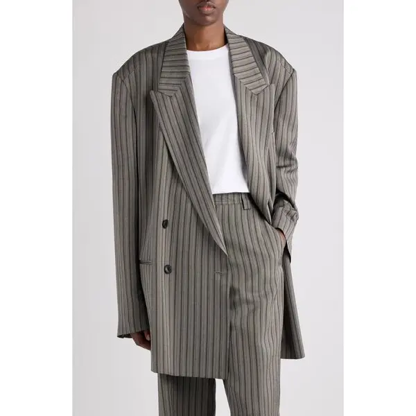 Dries Van Noten Bliss Stripe Double-breasted Blazer