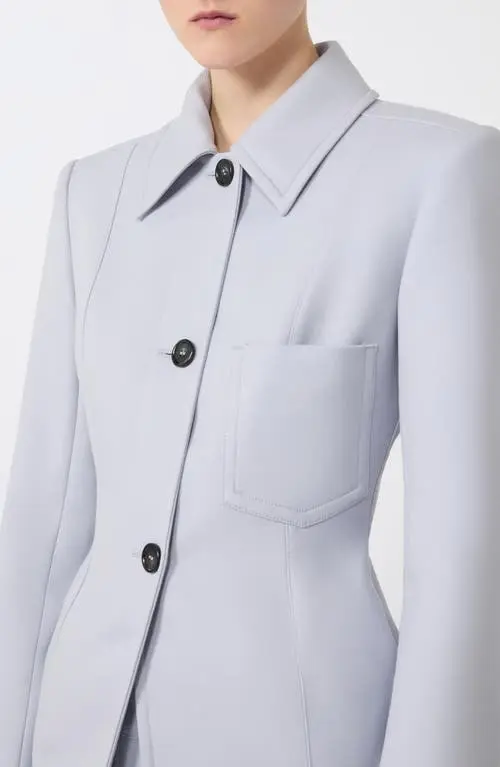 Sportmax Ottelia Stretch Gabardine Cutaway Jacket