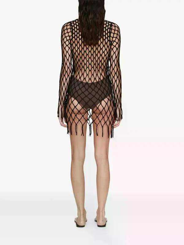 Christopher Esber Knitted Mesh Mini Dress
