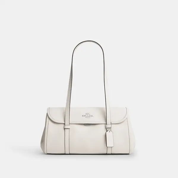 COACH OUTLET Coach® Bridget Flap Shoulder Bag - Silver/chalk