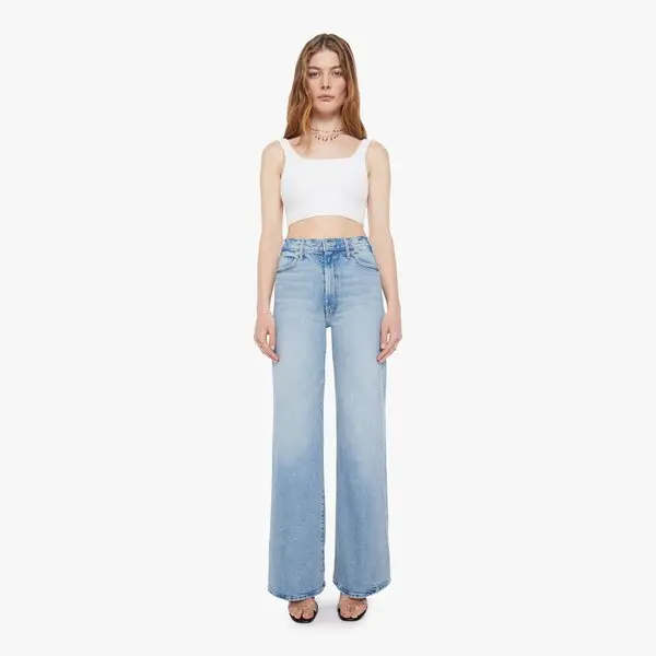 MOTHER The Hustler Roller Sneak I Confess Jeans - Blue
