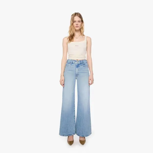 MOTHER The Lil Hustler Roller Sneak Jeans - Blue