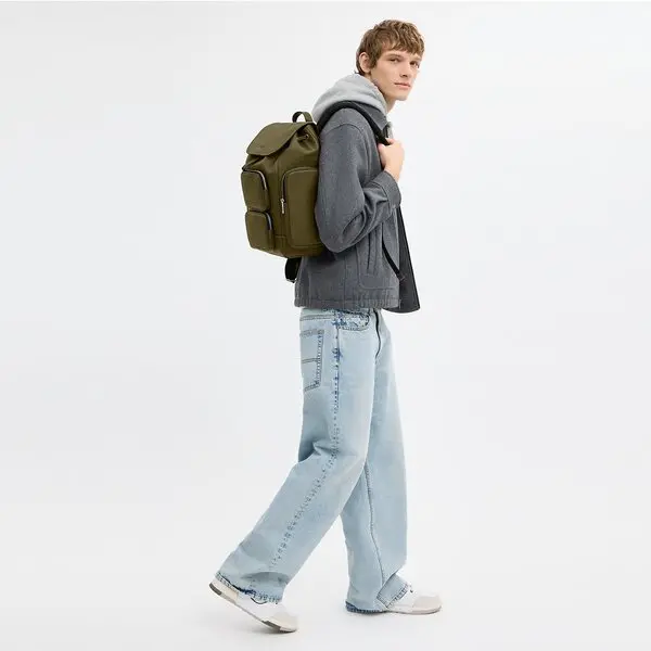 COACH OUTLET Coach® Finn Backpack - Silver/olive