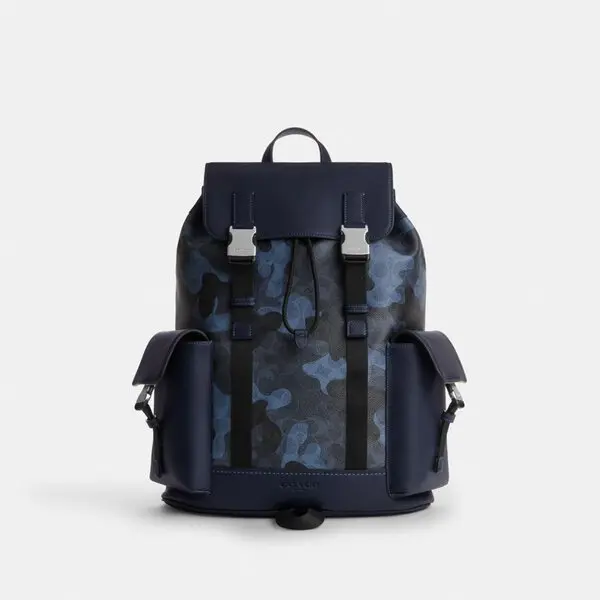 COACH Clark Backpack In Signature Camo Print