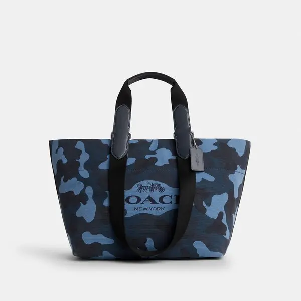 COACH OUTLET Small Camo Print Tour Tote Bag - Green/black