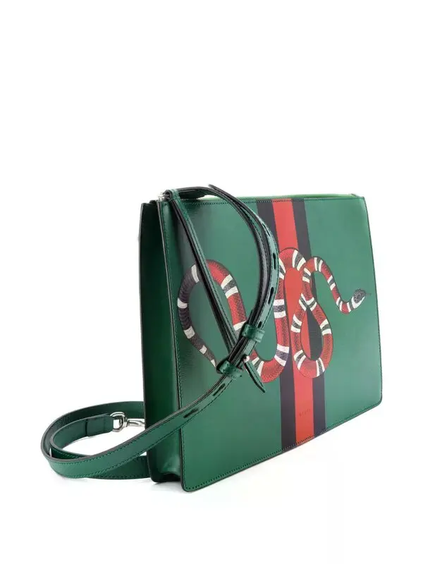 Gucci Messenger Bag Printed Leather Large