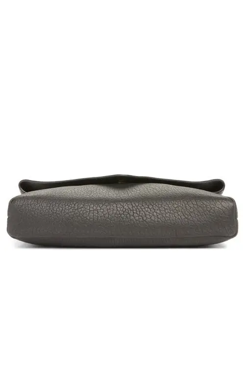 Saint Laurent Cassandre Leather Shoulder Bag - Noir