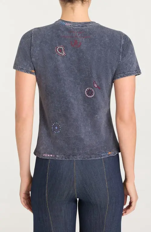 Cinq À Sept Ain't My First Rodeo T-shirt - Navy Multi