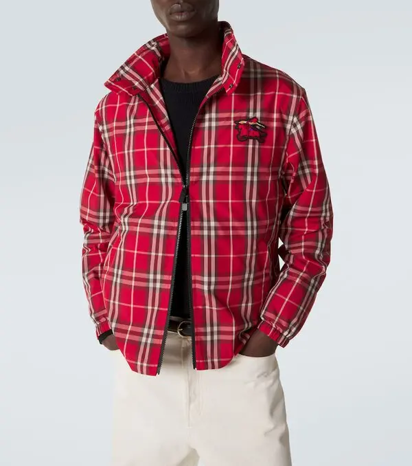 Burberry Check Technical Blouson Jacket