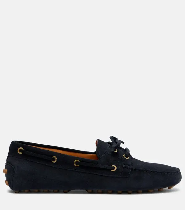 TOD'S Suede Driving Shoes - Blue