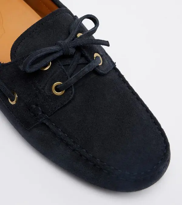 TOD'S Suede Driving Shoes - Blue