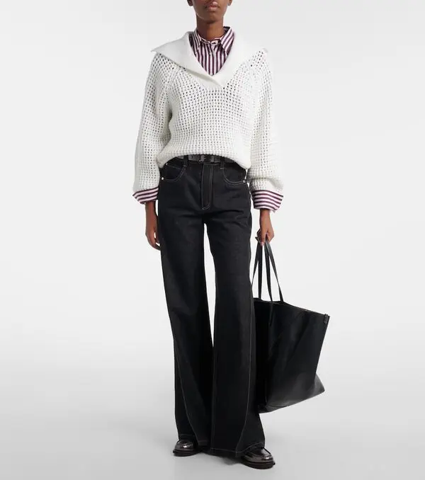 Brunello Cucinelli Wide-leg Jeans