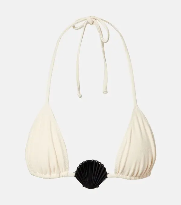 SAME Shell Bikini Top - White