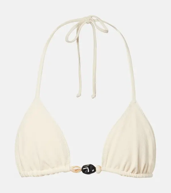 SAME Shell Bikini Top - White