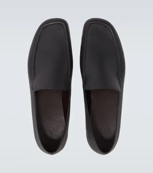 THE ROW Leo Leather Loafers