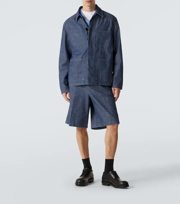 JIL SANDER Cotton Chambray Overshirt