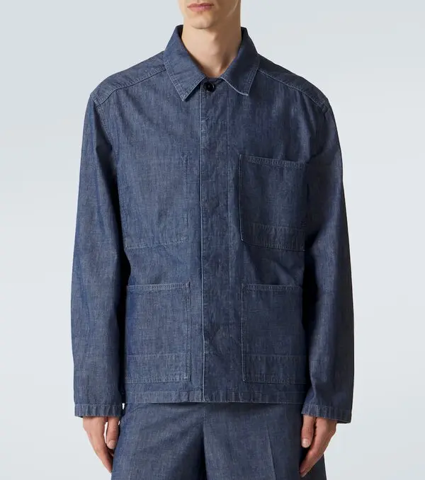 JIL SANDER Cotton Chambray Overshirt