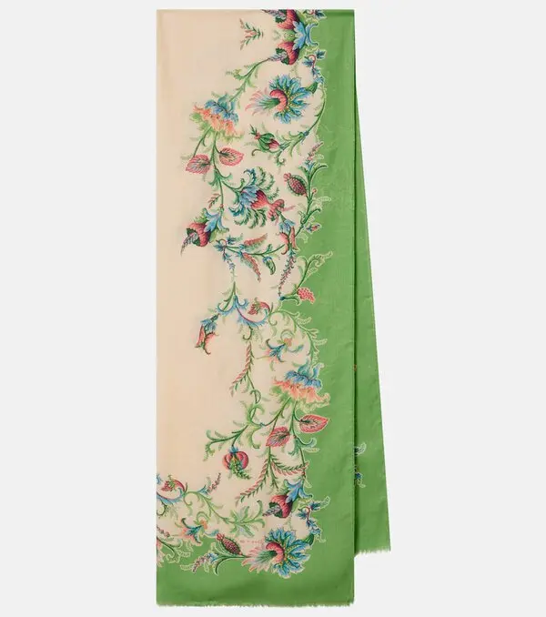Etro Orfeo Floral Scarf - Multicoloured