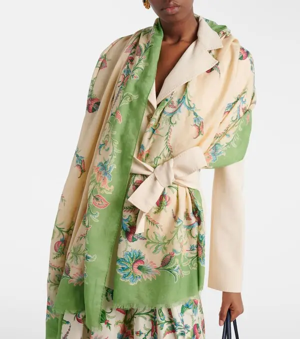 Etro Orfeo Floral Scarf - Multicoloured