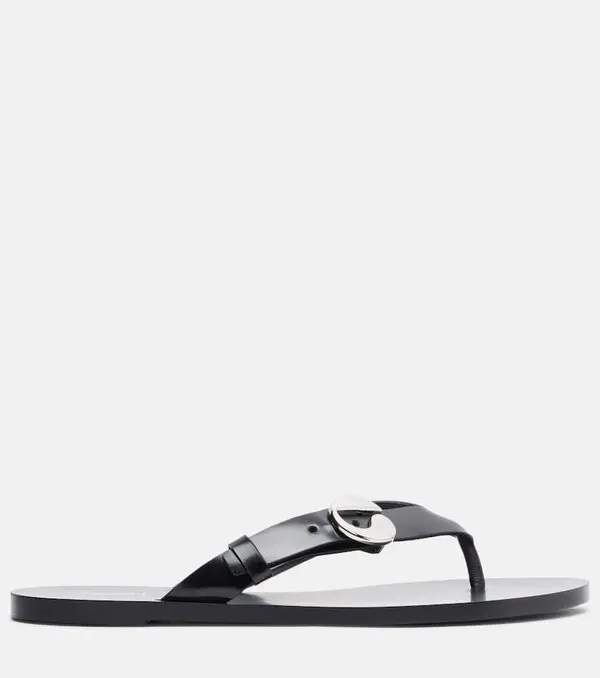 Coperni Logo Leather Thong Sandals