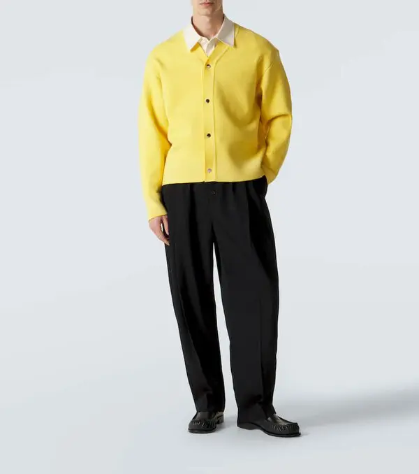 Jacquemus Fernando Pleated Wool Tapered Trousers