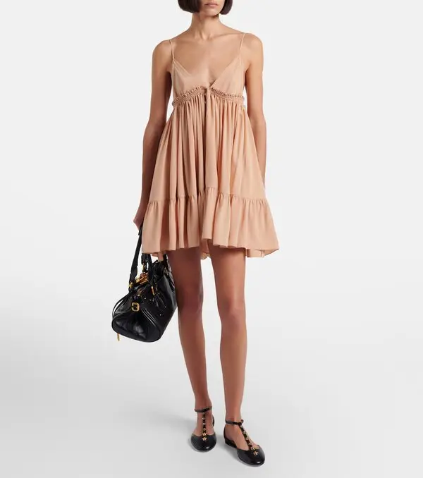 Chloé Silk Crêpe Minidress