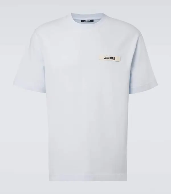 Jacquemus Gros Grain Cotton Jersey T-shirt - Blue