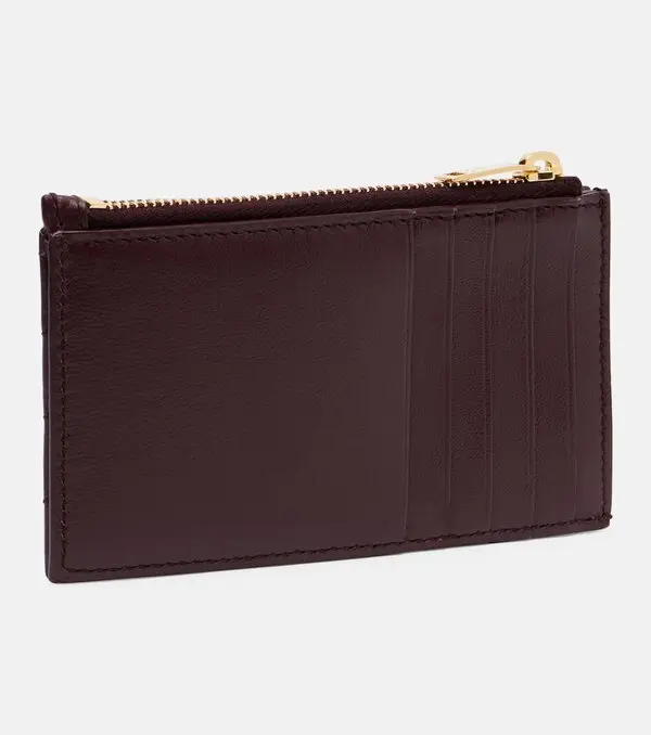 Saint Laurent Cassandre Leather Card Holder