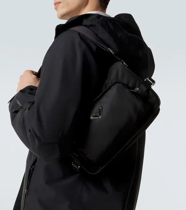 Prada Re-nylon Medium Shoulder Bag - Black