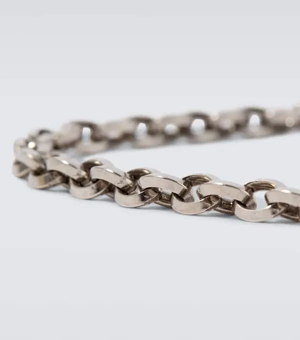 Saint Laurent Logo Chain Bracelet - Silver