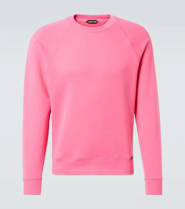 TOM FORD Cotton Jersey Sweatshirt - Pink