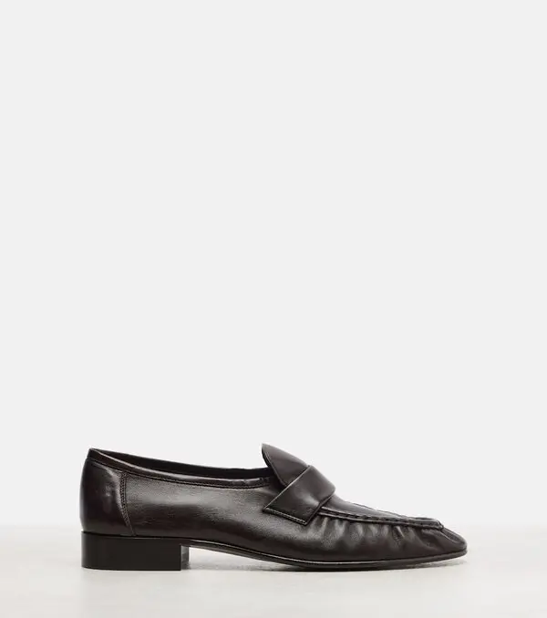 THE ROW Leather Penny Loafers