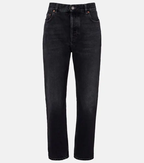 Saint Laurent 90s High-rise Slim Jeans - Black